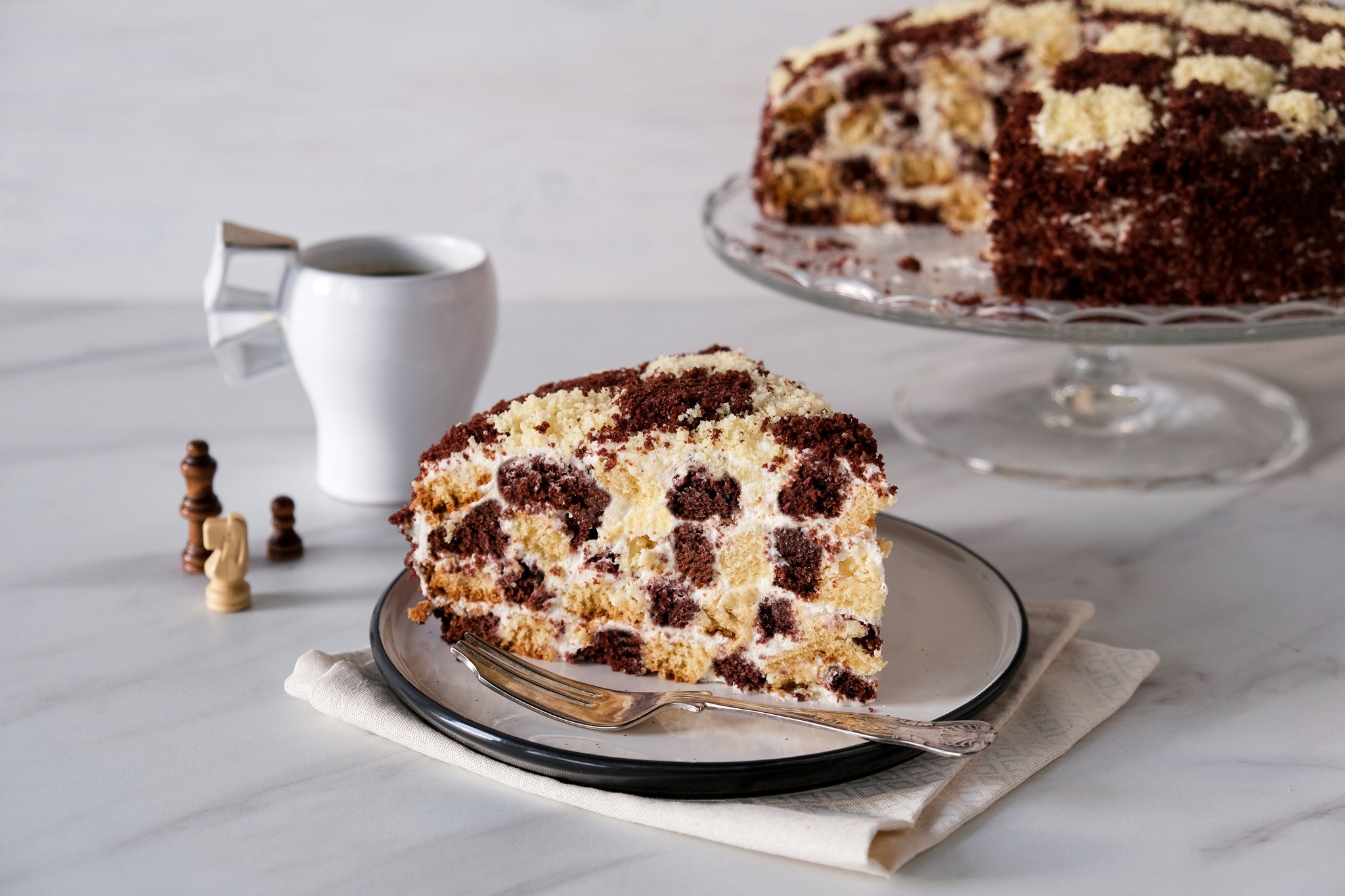 Šachový dort – Piaf House